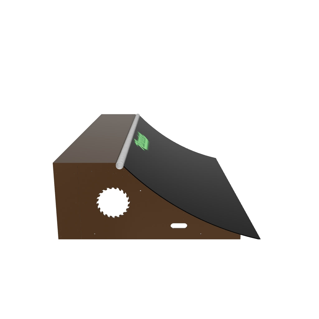 Skateboard Ramps | 2’x8' Quarter Pipe (Two Ramps) | Weatherproof ...