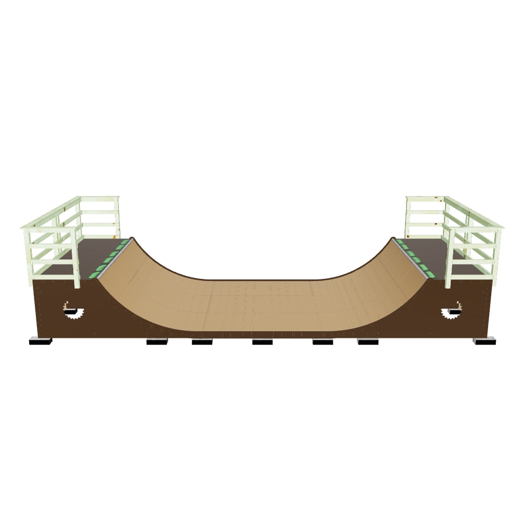 Skateboard Ramp | 4'x12' Half Pipe Kit | Weatherproof | Ramptech Ramps ...