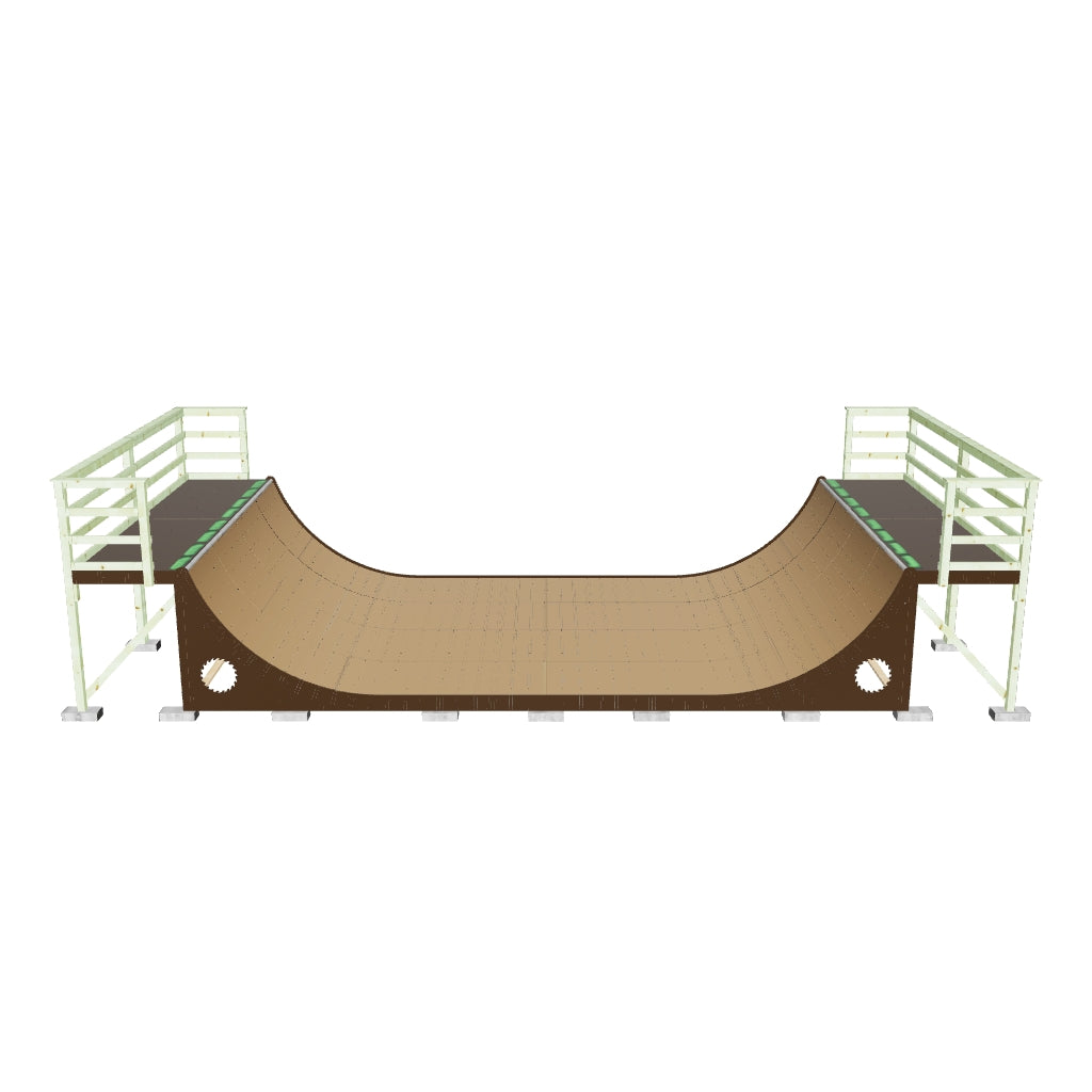 Skateboard Ramp | 5'x16' Half Pipe Kit | Weatherproof | Ramptech Ramps ...